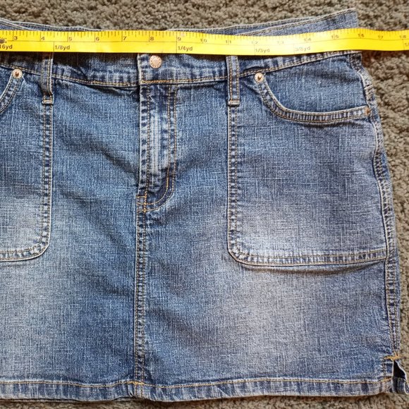 Lazer Jeans | Skirts | Lazer Jean Brand Spandex Denim Size 3 Guc Mini ...